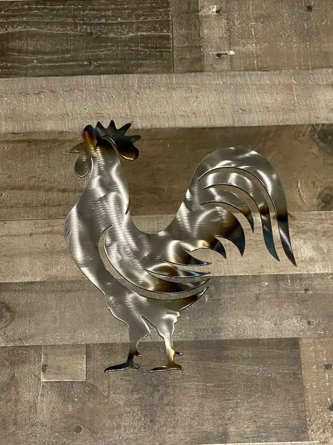 Rooster Metal Wall Decor - Etsy