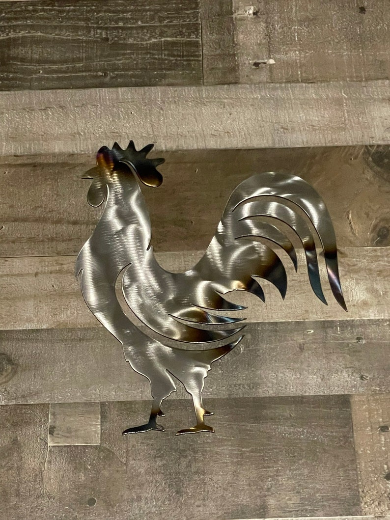 Rooster Metal Wall Decor - Etsy