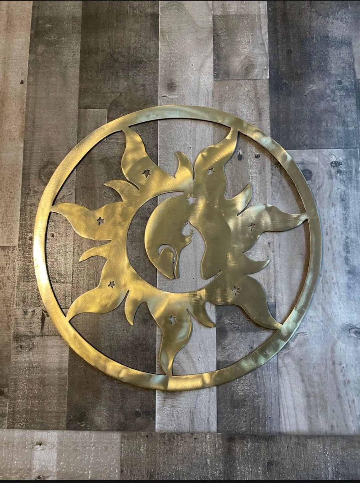 Cat Sun Moon Metal Decor, Cat Wall Art, Metal Sun, Moon Metal Wall Art ...