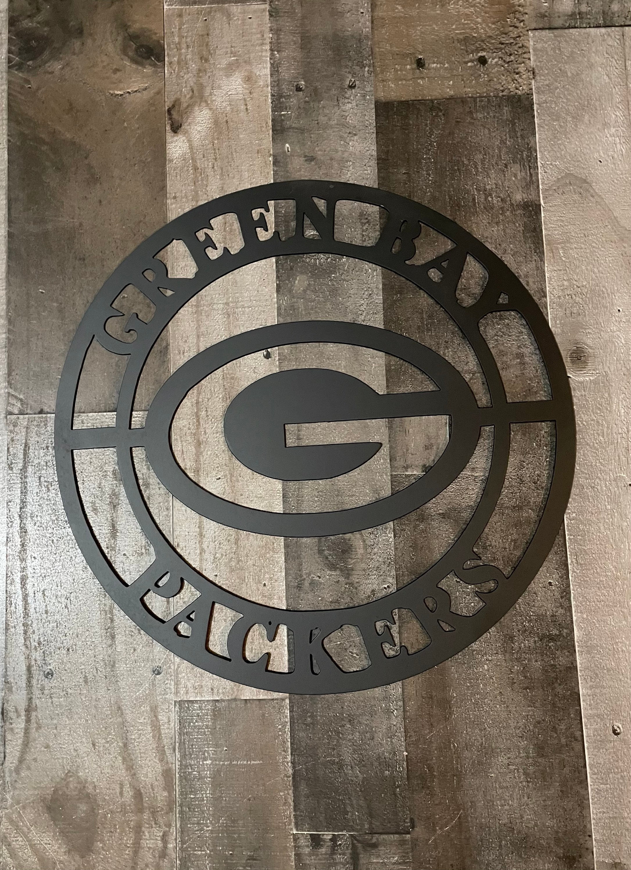 Green Bay Packers Metal Wall Art Sign - 18" Football Decor - Etsy