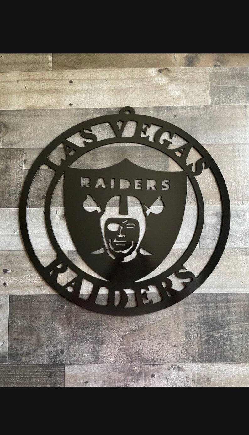 Raiders Metal Wall Decor - Etsy