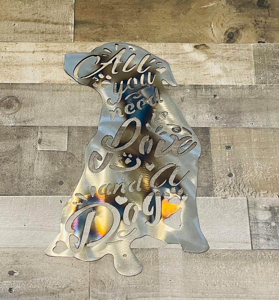 Metal Dog Wall Art, Labrador Retriever, Doggy, Metal Sign, Metal Art ...