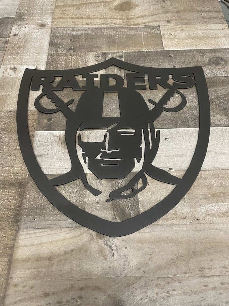 Raiders Metal Art Wall Decor - Etsy