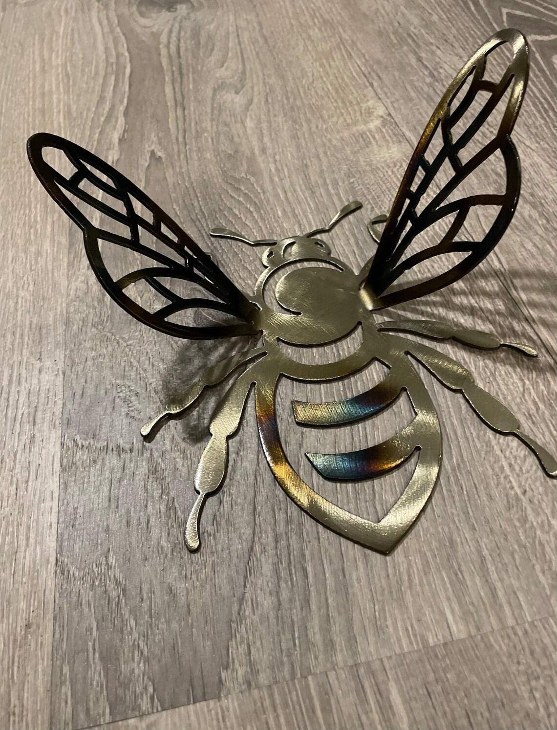 Metal Wasp Wall Art: Powder Coated Garden Decor (12"x8") - Etsy
