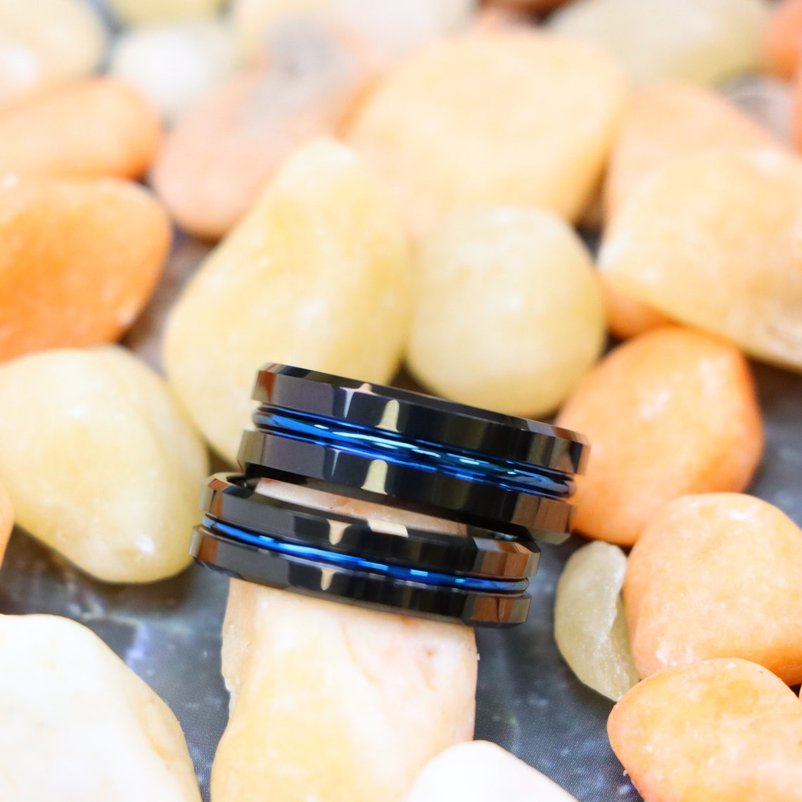 Thin Blue Line Wedding Rings, Law Enforcement Ring, Police Officer ...