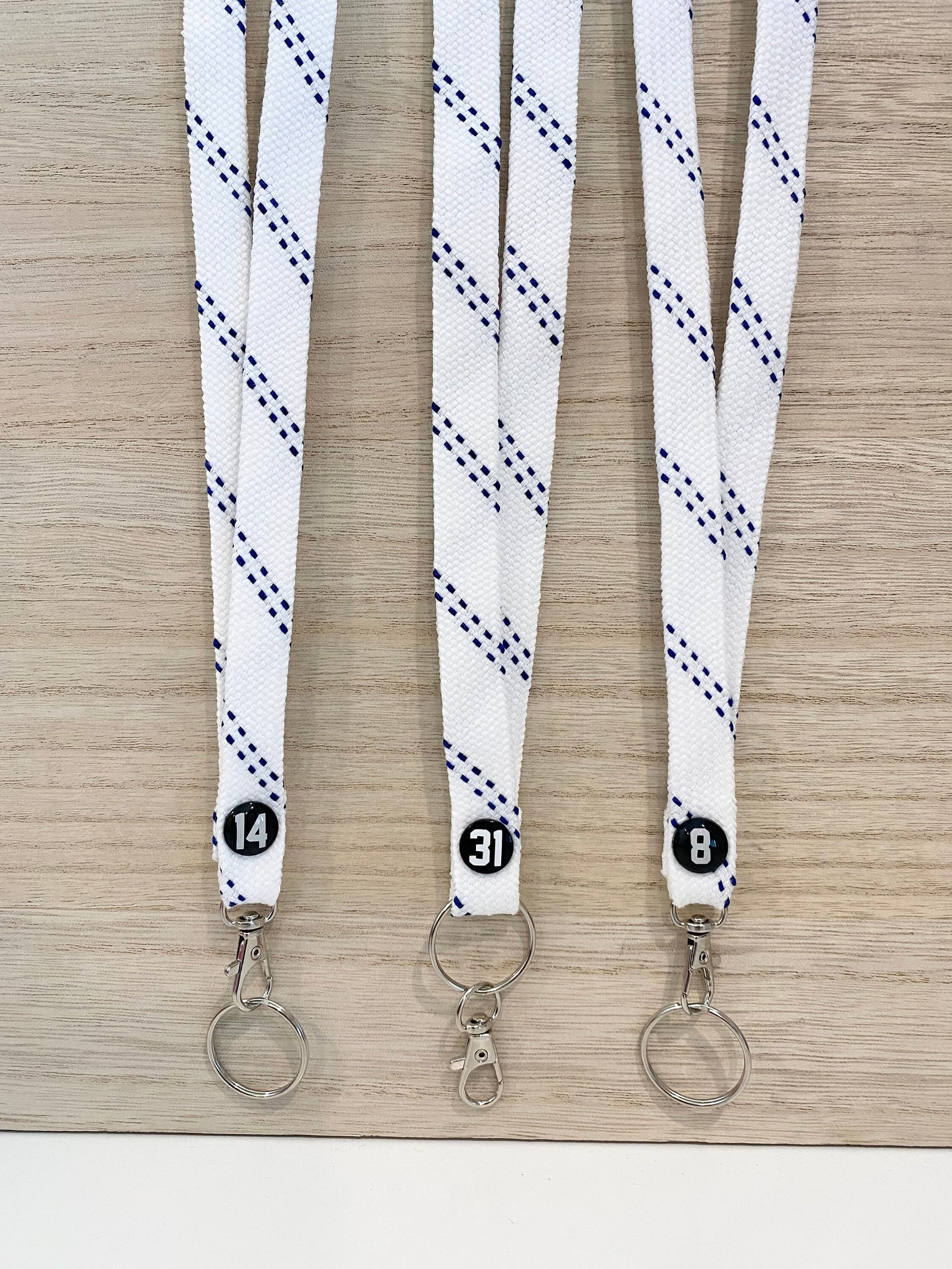 Custom Hockey Skate Lace Lanyard Hockey Keychain Hockey Gift Hockey Mom ...