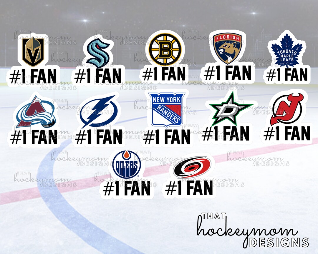 Nhl-inspired #1 Fan Hockey Sticker - Waterbottle Sticker - Sticker ...