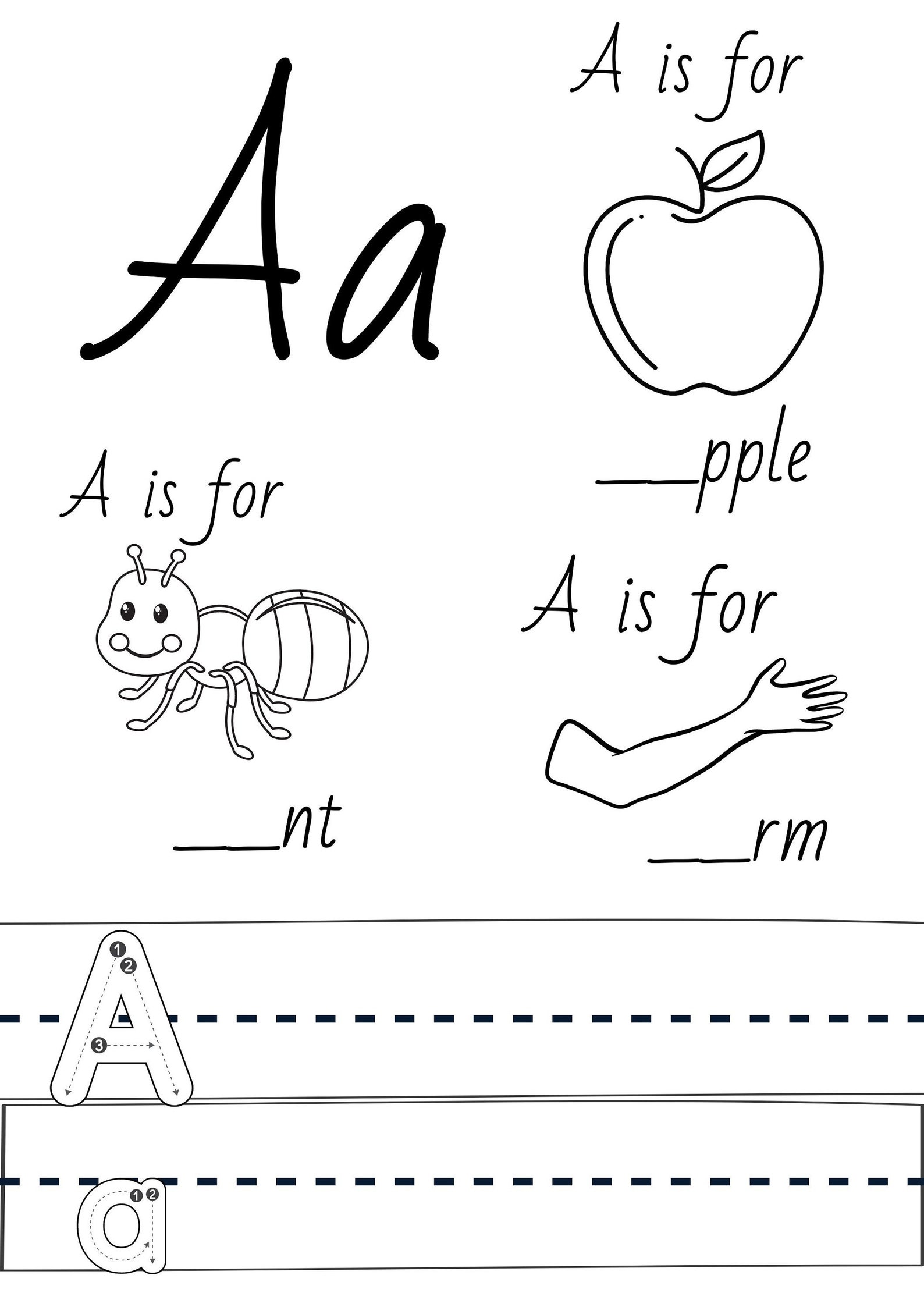 Alphabet Visual Sheet (3 & Up) - Etsy