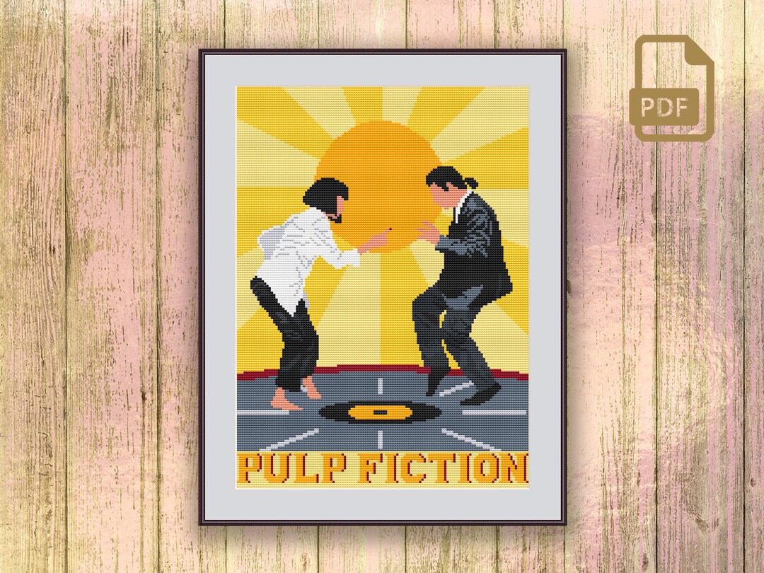 Dance Pulp Fiction Cross Stitch Pattern, Pulp Fiction Pattern, Movie ...