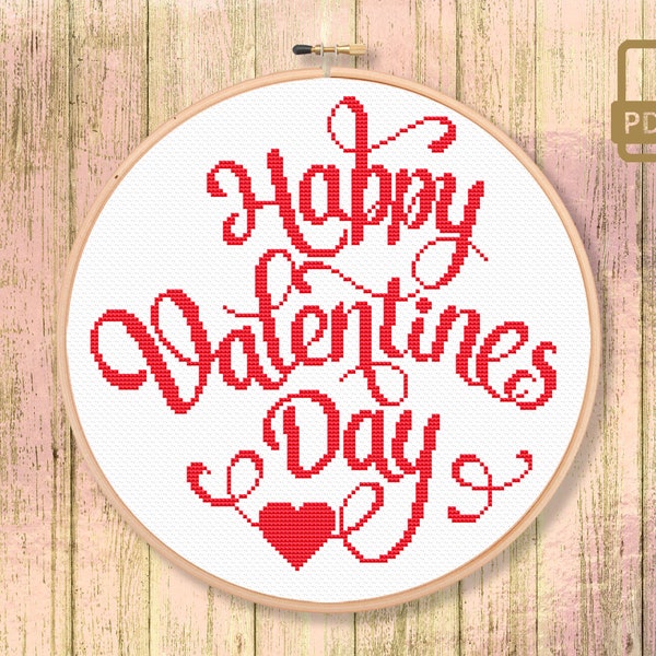 Valentine Cross Stitch - Etsy