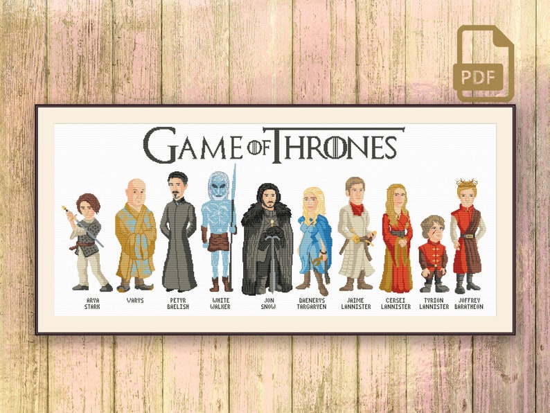 TV Characters Cross Stitch Pattern, Movie Cross Stitch Pattern, GOT ...