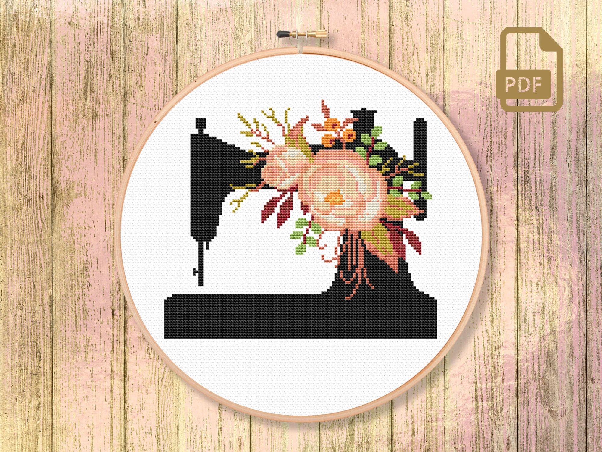 Sewing Machine Cross Stitch Pattern Sewing Machine Pattern - Etsy