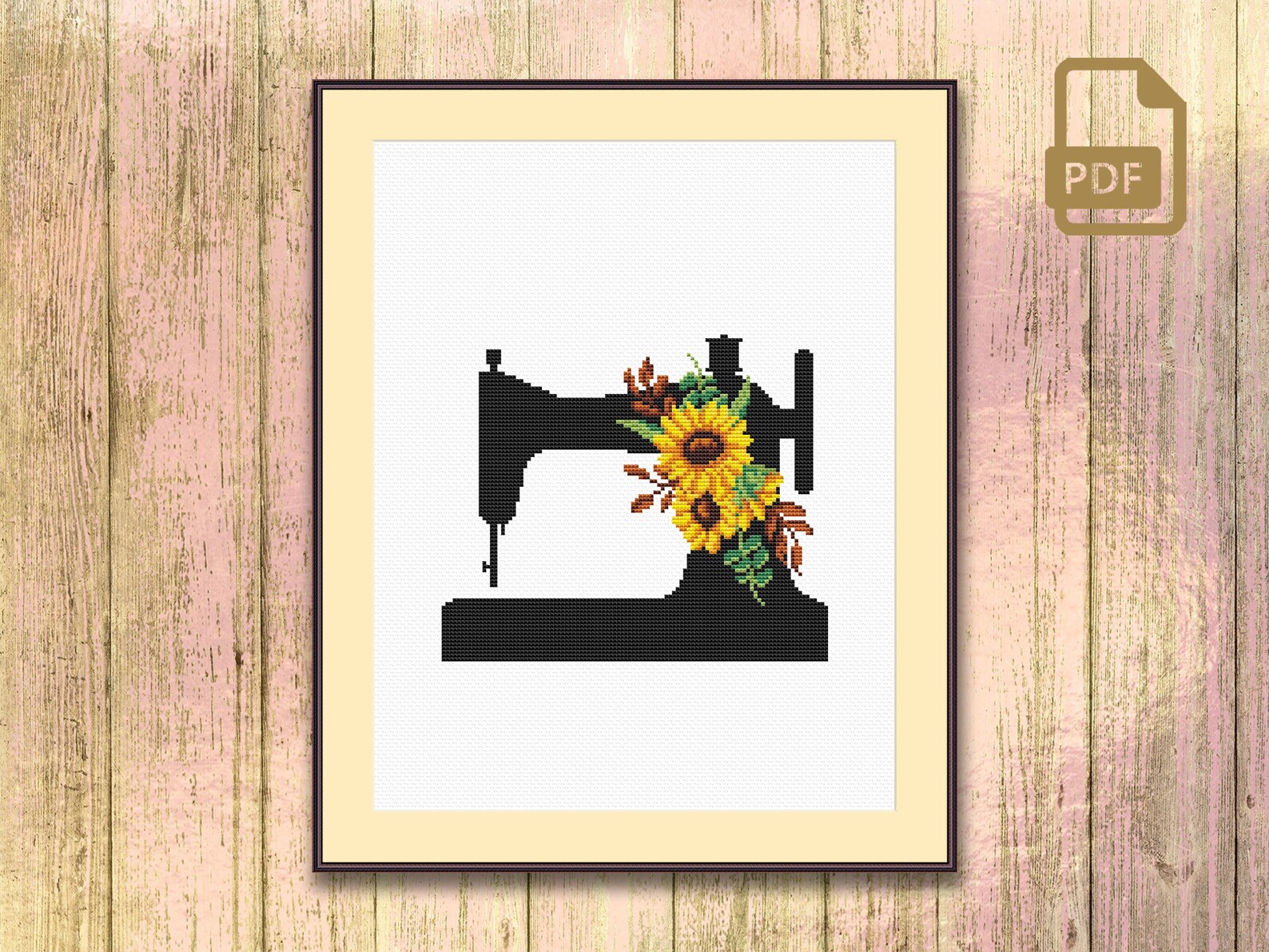 Sewing Machine Cross Stitch Pattern, Sewing Machine Pattern, Sewing ...