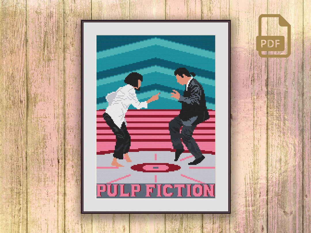 Dance Pulp Fiction Cross Stitch Pattern, Pulp Fiction Pattern, Movie ...