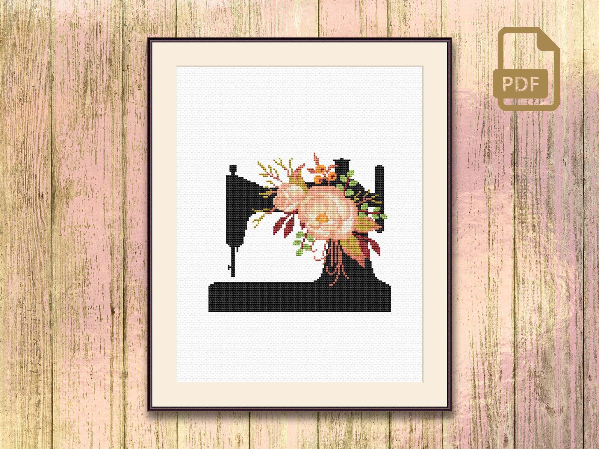 Sewing Machine Cross Stitch Pattern Sewing Machine Pattern - Etsy