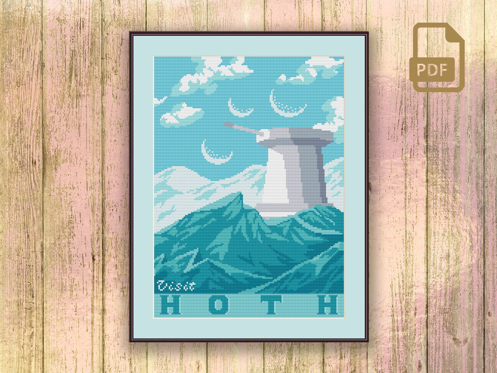 Visit Hoth Cross Stitch Pattern, Movie Cross Stitch Pattern, TV Cross ...