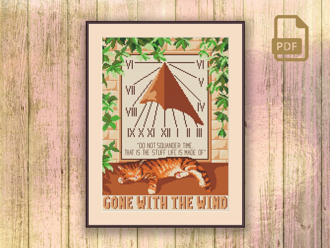 Do Not Squander Time Cross Stitch Pattern, Tara Cross Stitch Pattern ...