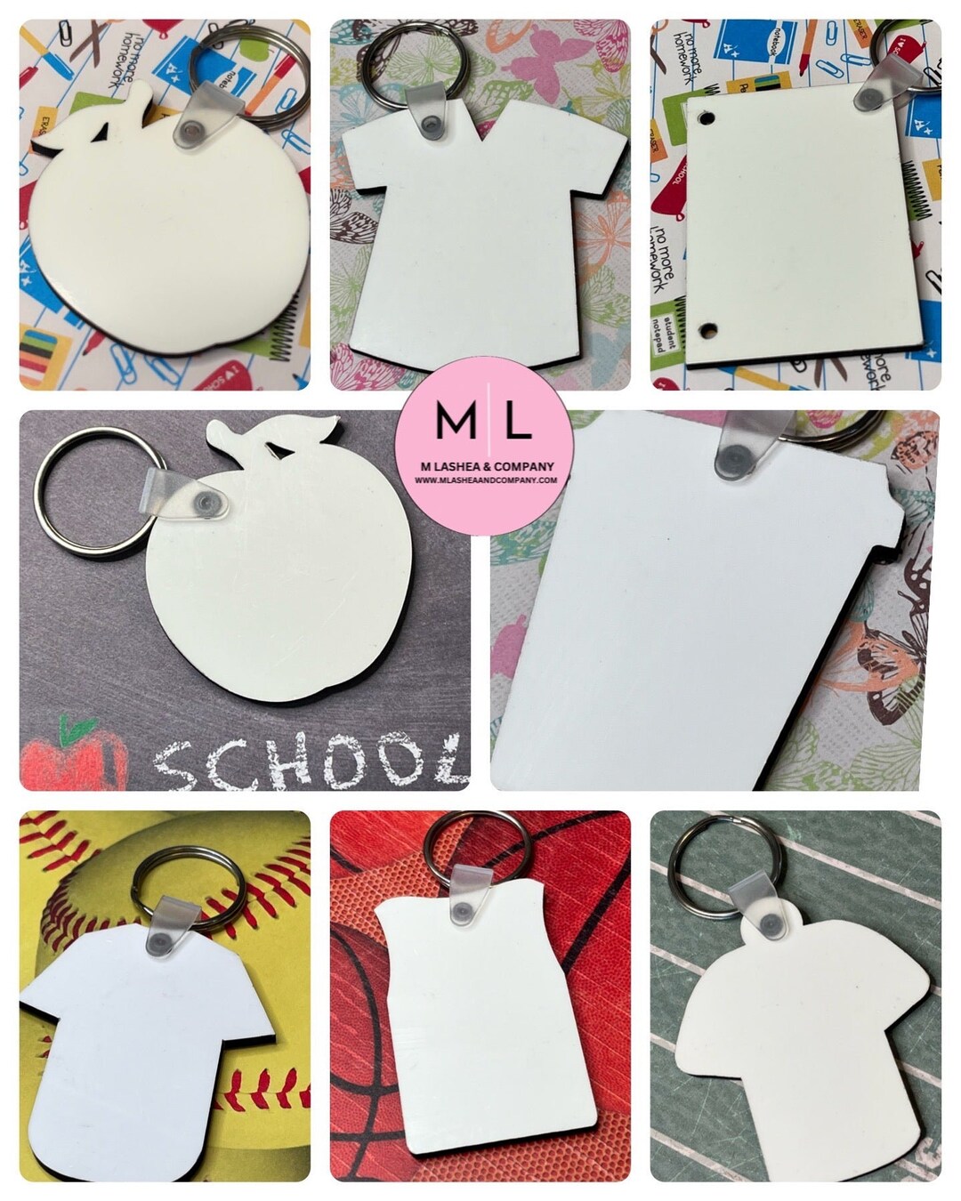 Sublimation Keychains set of 3 - Etsy