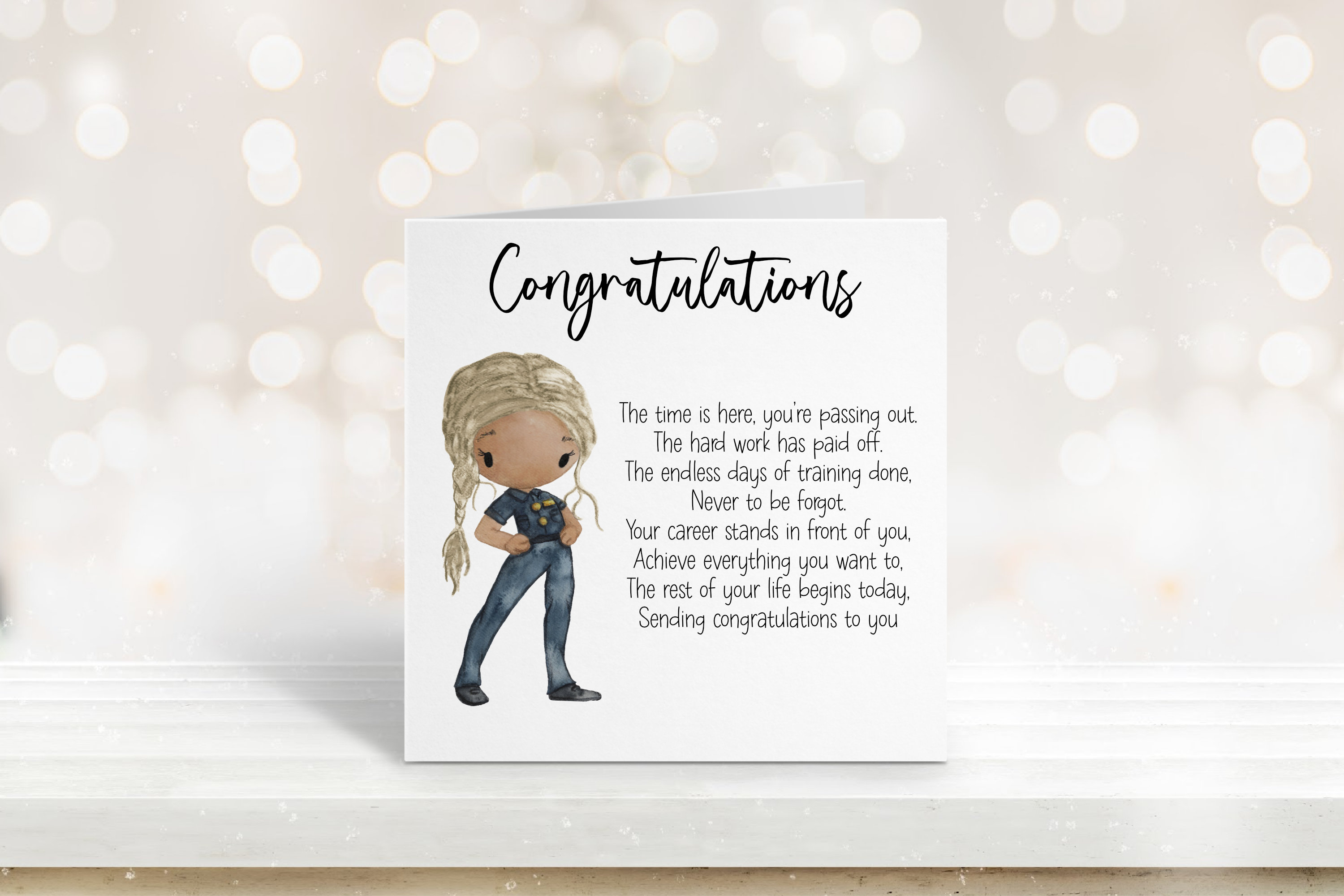 Police Passing Out Poem - Etsy UK
