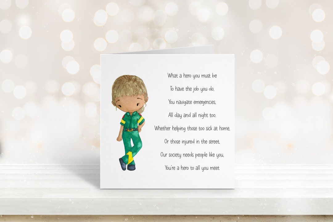 Paramedic Poem, Digital Item, Poem Only, Artwork Not Included - Etsy