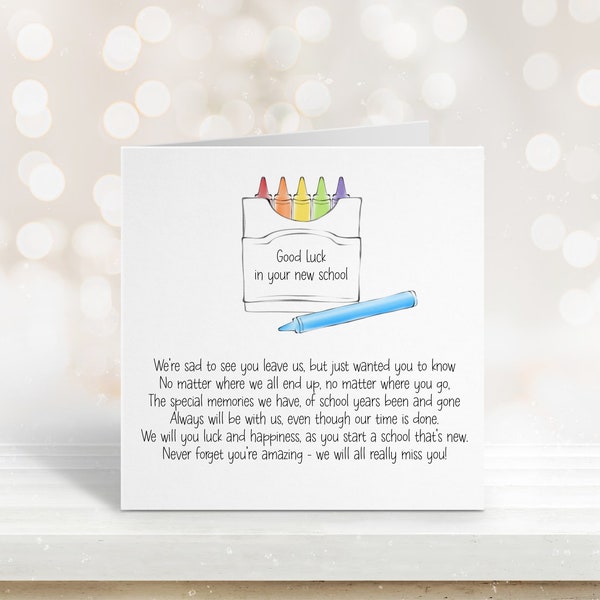 School Leaving Poem - Etsy