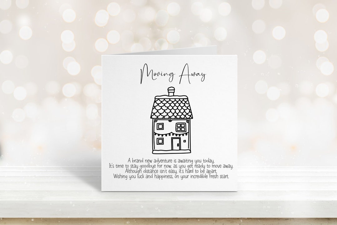 Moving Away Poem - Etsy