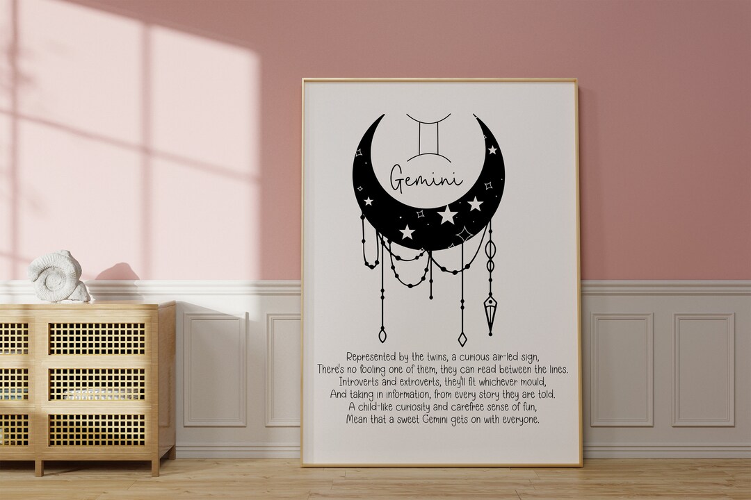 Gemini Poem, Digital Item, Poem Only, Artwork Not Included - Etsy