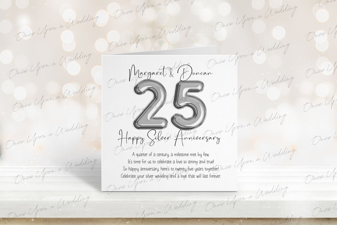 Silver Anniversary Poem, Digital Item, Poem Only, Artwork Not Included ...