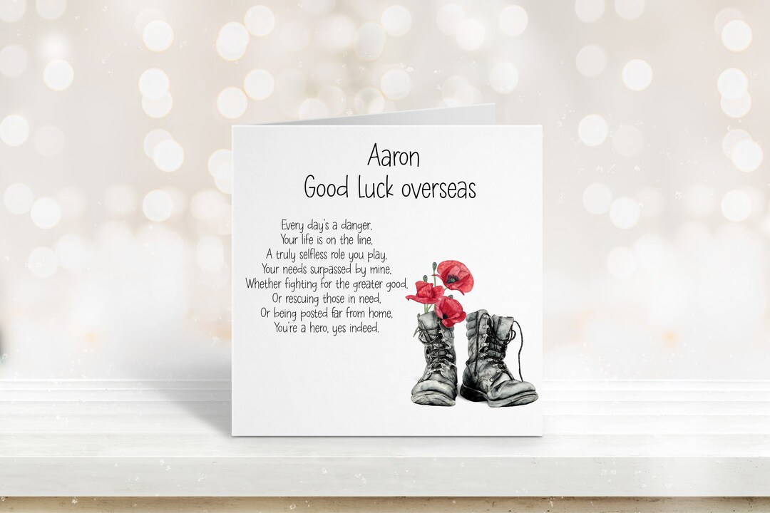 Army/forces Poem, Digital Item, Poem Only, Artwork Not Included - Etsy