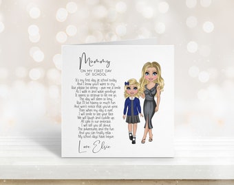 First Day of School Poem From Teacher to Parents, Back to School ...