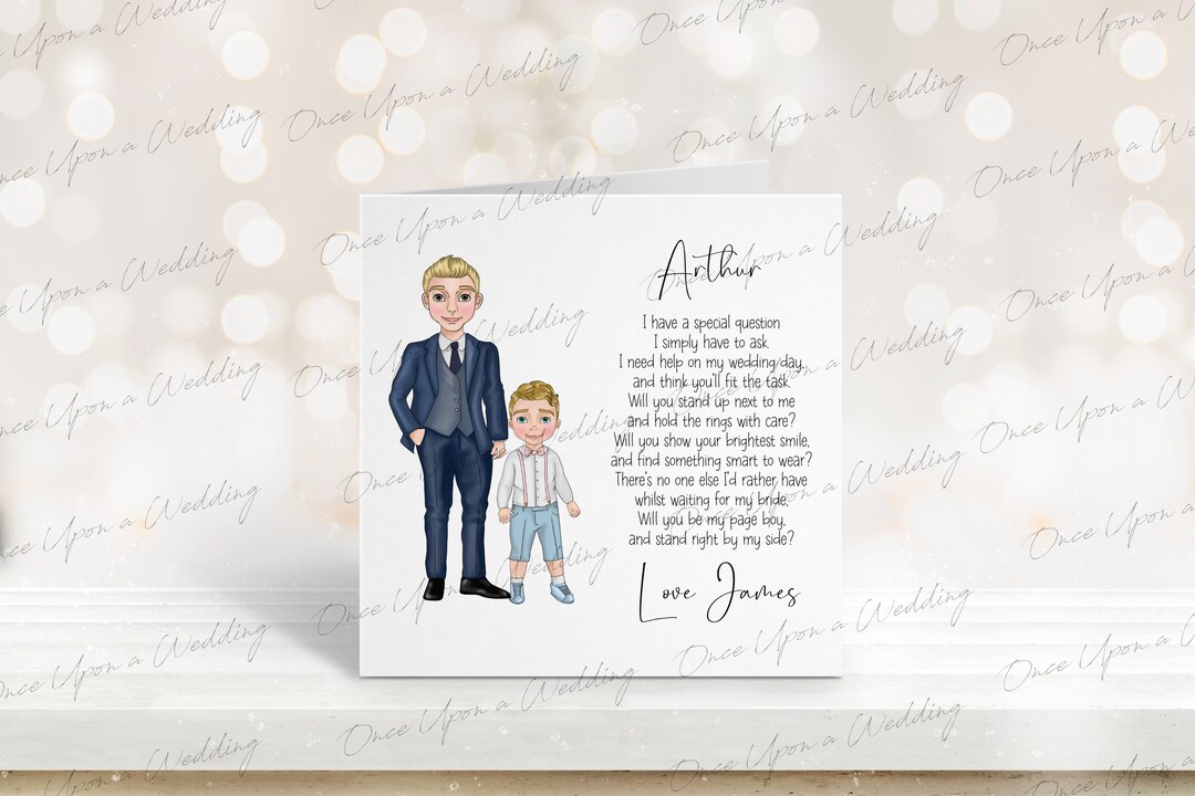 Wedding Party PROPOSAL Poem, Digital Item, Poem Only, Artwork Not ...