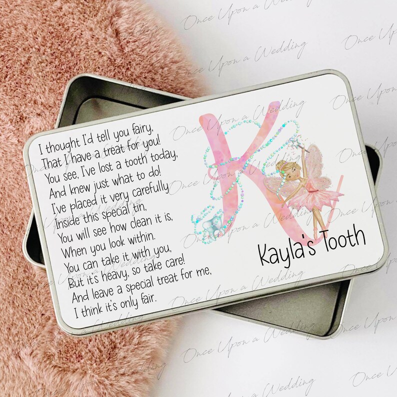 Tooth Fairy Tin Poem - Etsy