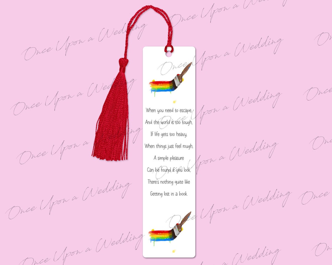 Book Mark Poem, Digital Item, Poem Only, Artwork Not Included - Etsy