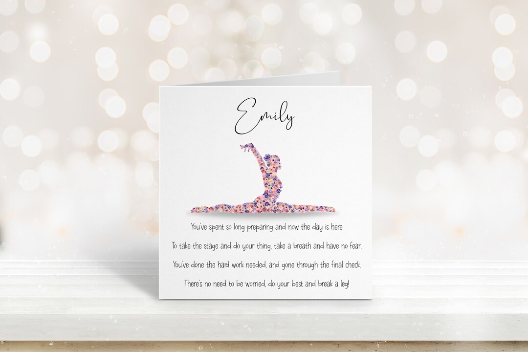 Break a Leg Poem - Etsy