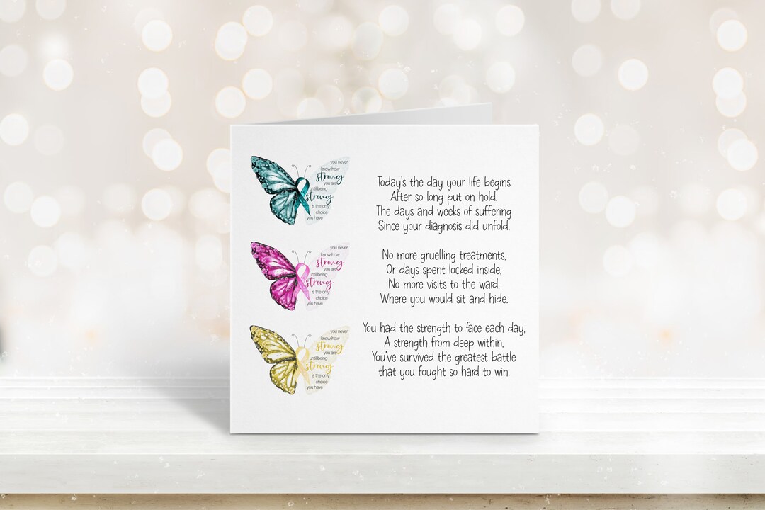 Beating Cancer Poem - Etsy