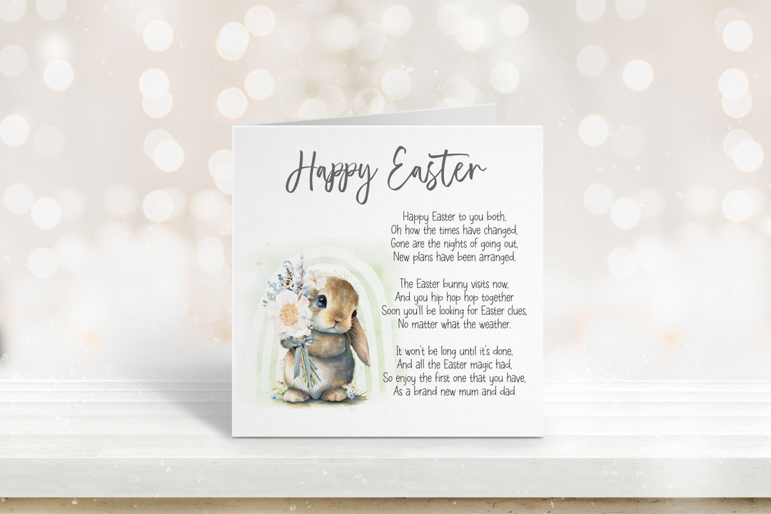 New Parents Easter Poem - Etsy