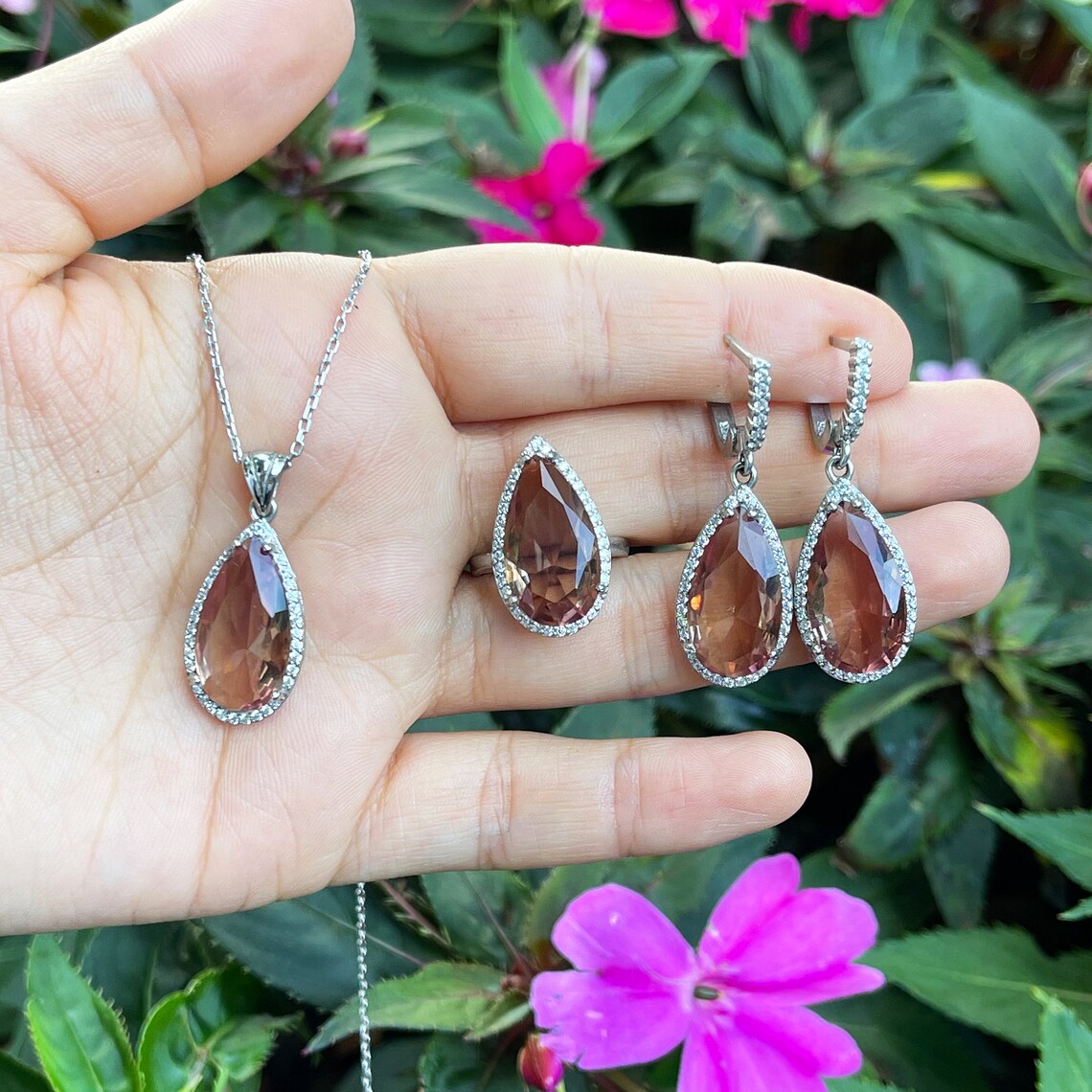 Zultanite Stone Jewelry Set 925 Sterling Silver Jewelry Set - Etsy