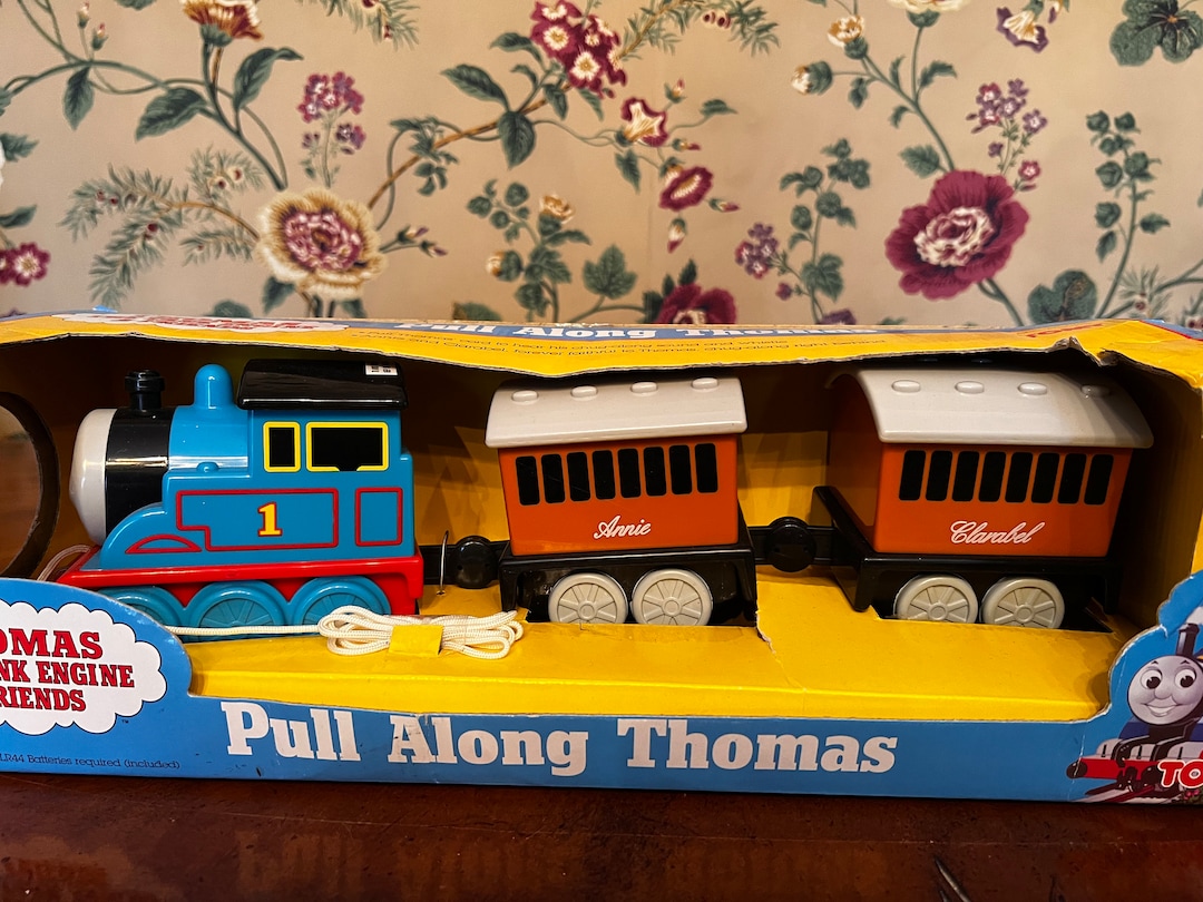Vintage 1997 Thomas the Tank Engine Pull Toy Clarabel Annie NEW - Etsy