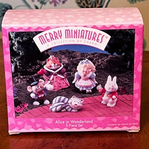 Vintage 1995 Hallmark Merry Miniatures Alice in Wonderland NEW - Etsy