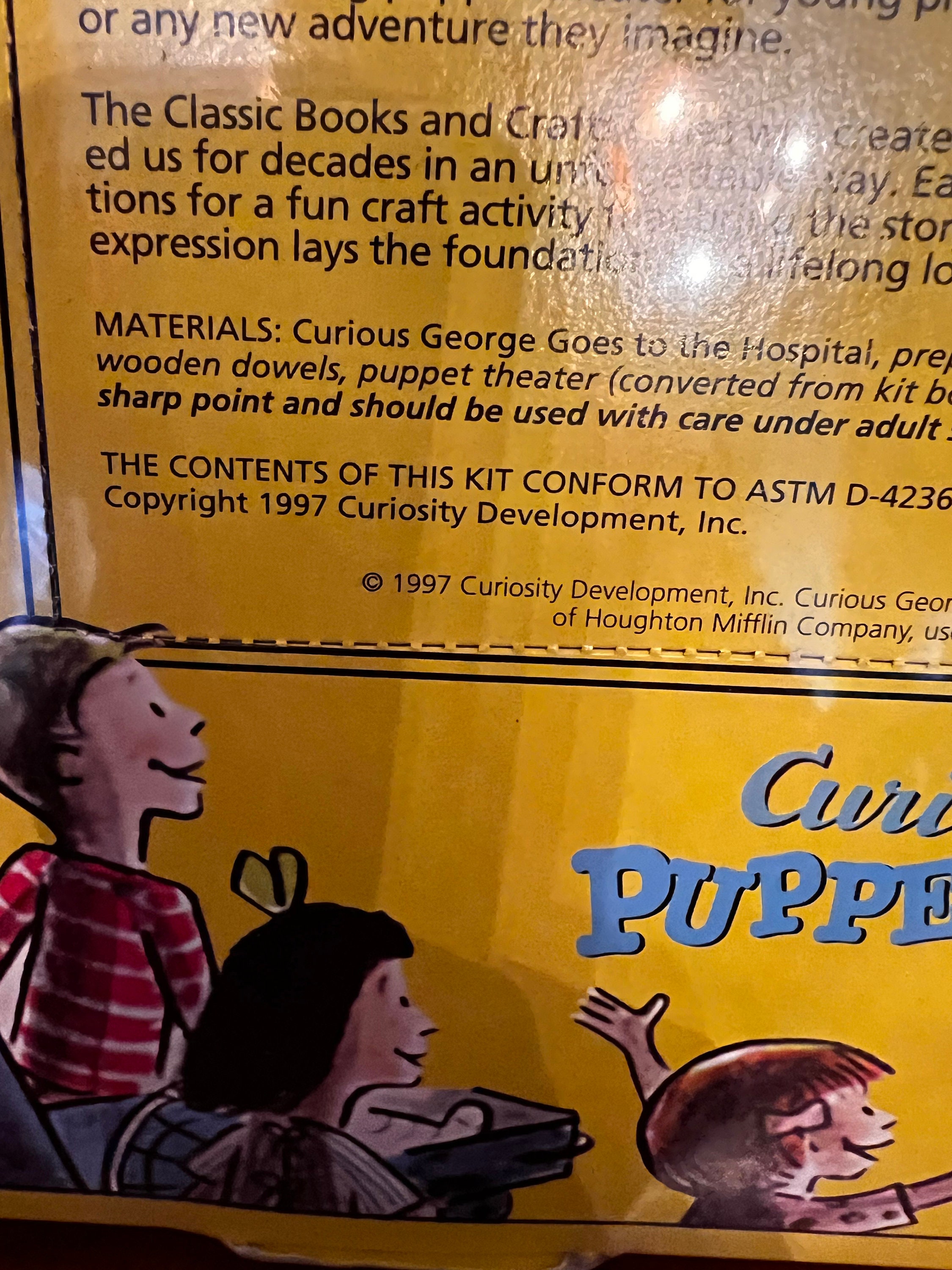 Vintage 1997 Curious George Finger Puppet Set New Factory Sealed - Etsy