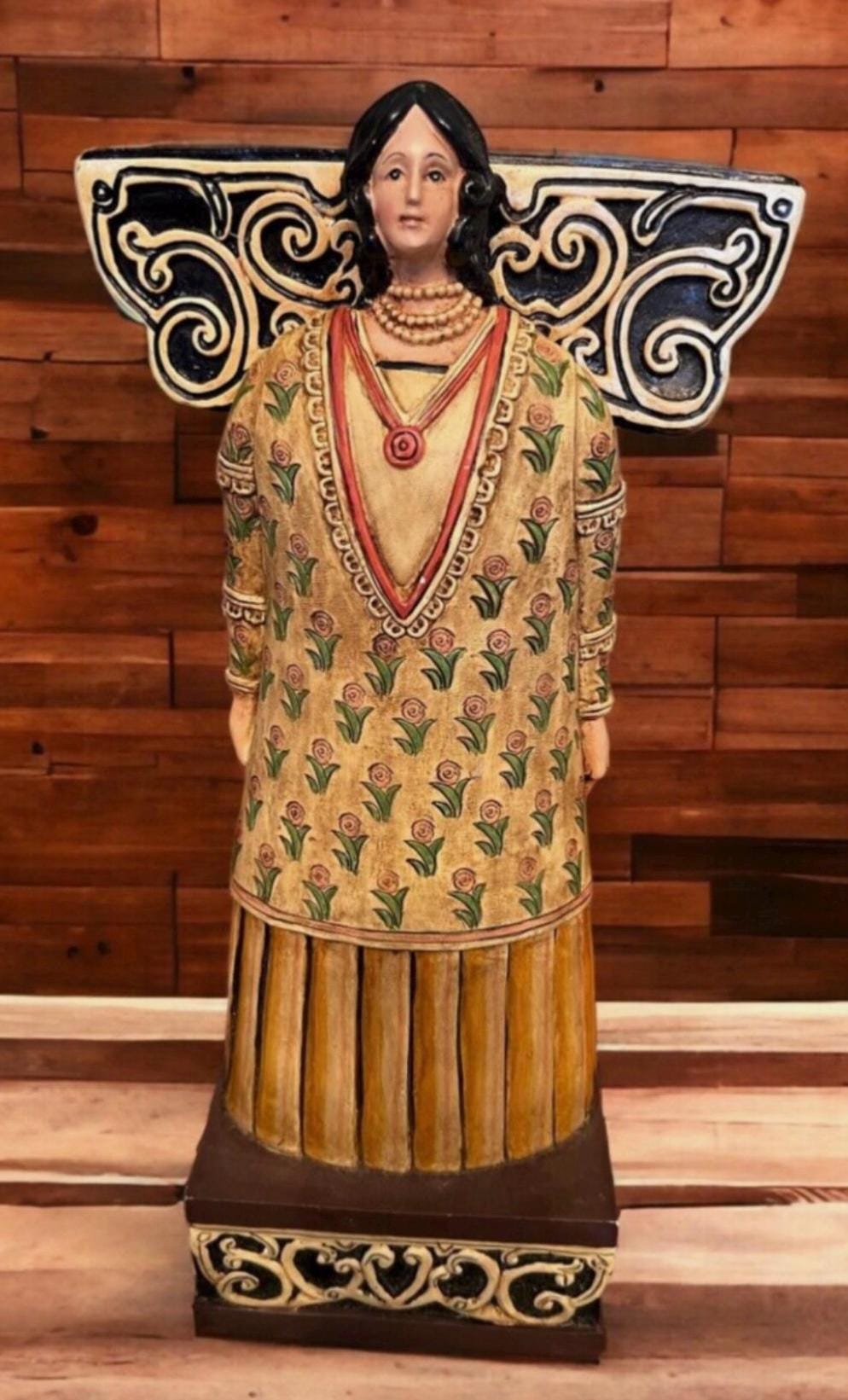 RARE David Harden Primitive Folk Art Flower Angel - Etsy