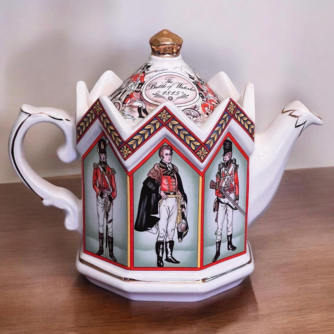 Vintage Sadler Duke of Wellington Battle of Waterloo Teapot MINT! - Etsy