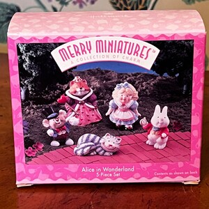 Vintage 1995 Hallmark Merry Miniatures Alice in Wonderland NEW - Etsy