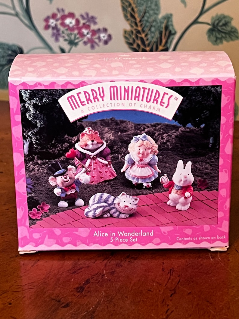 Vintage 1995 Hallmark Merry Miniatures Alice in Wonderland NEW - Etsy
