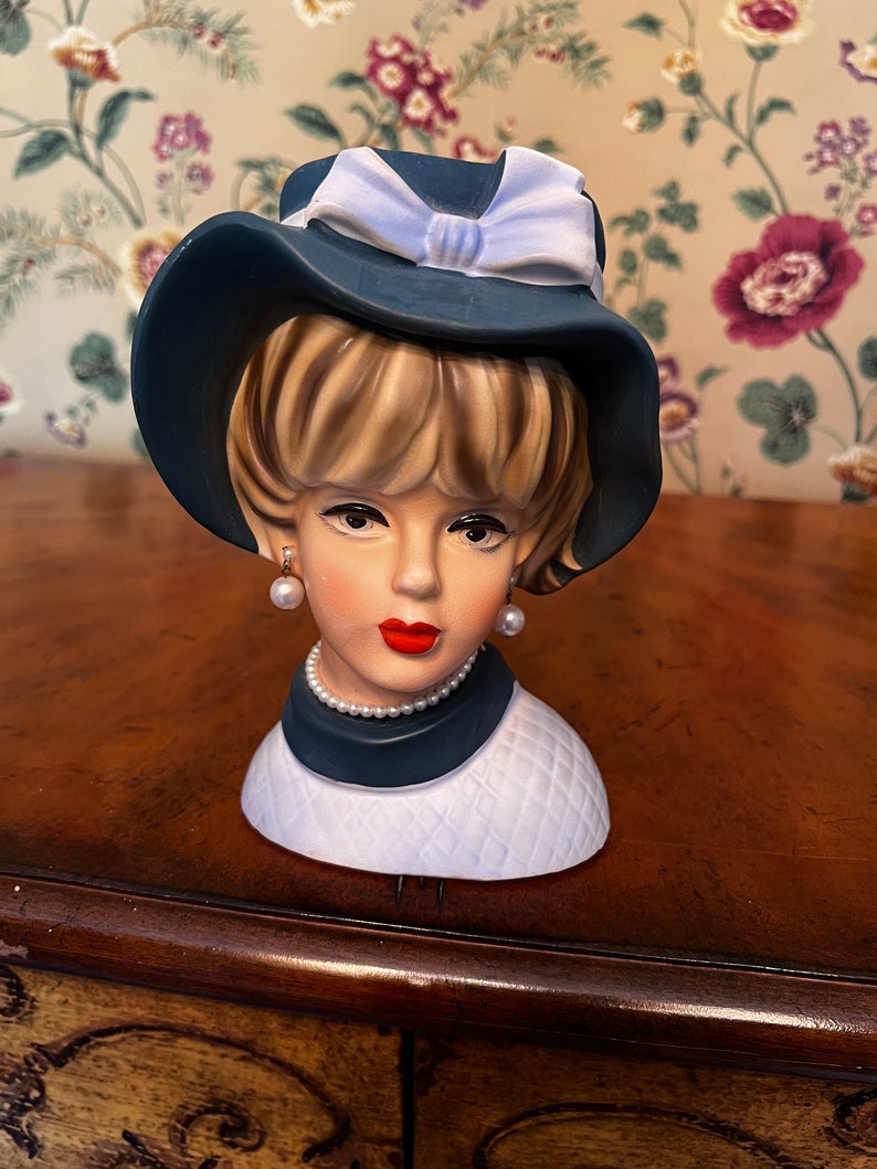 Vintage Antique Napcoware Lady Head Vase C7495 - Etsy