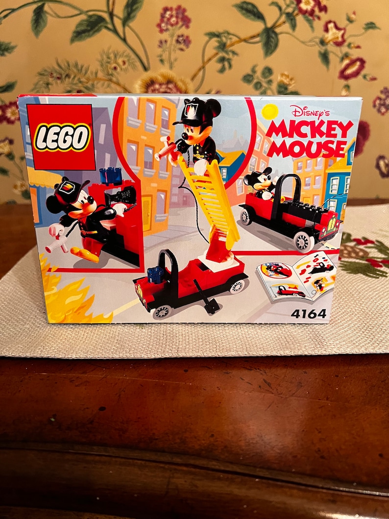 Vintage 2000 LEGO Disney Mickey Mouse Fire Engine Set - Etsy