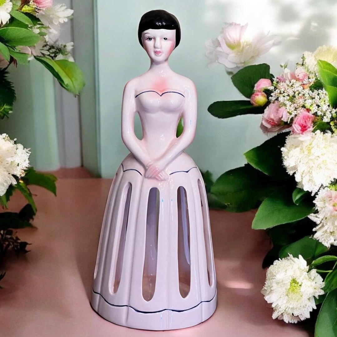 RARE Vintage Lillian Vernon Pink Ceramic Napkin Lady - Etsy