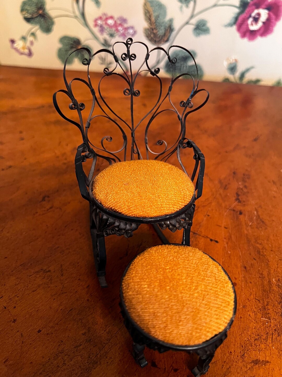 Vintage Tramp Art Curled Soda Pop Can Barbie Dollhouse Rocking Chair ...