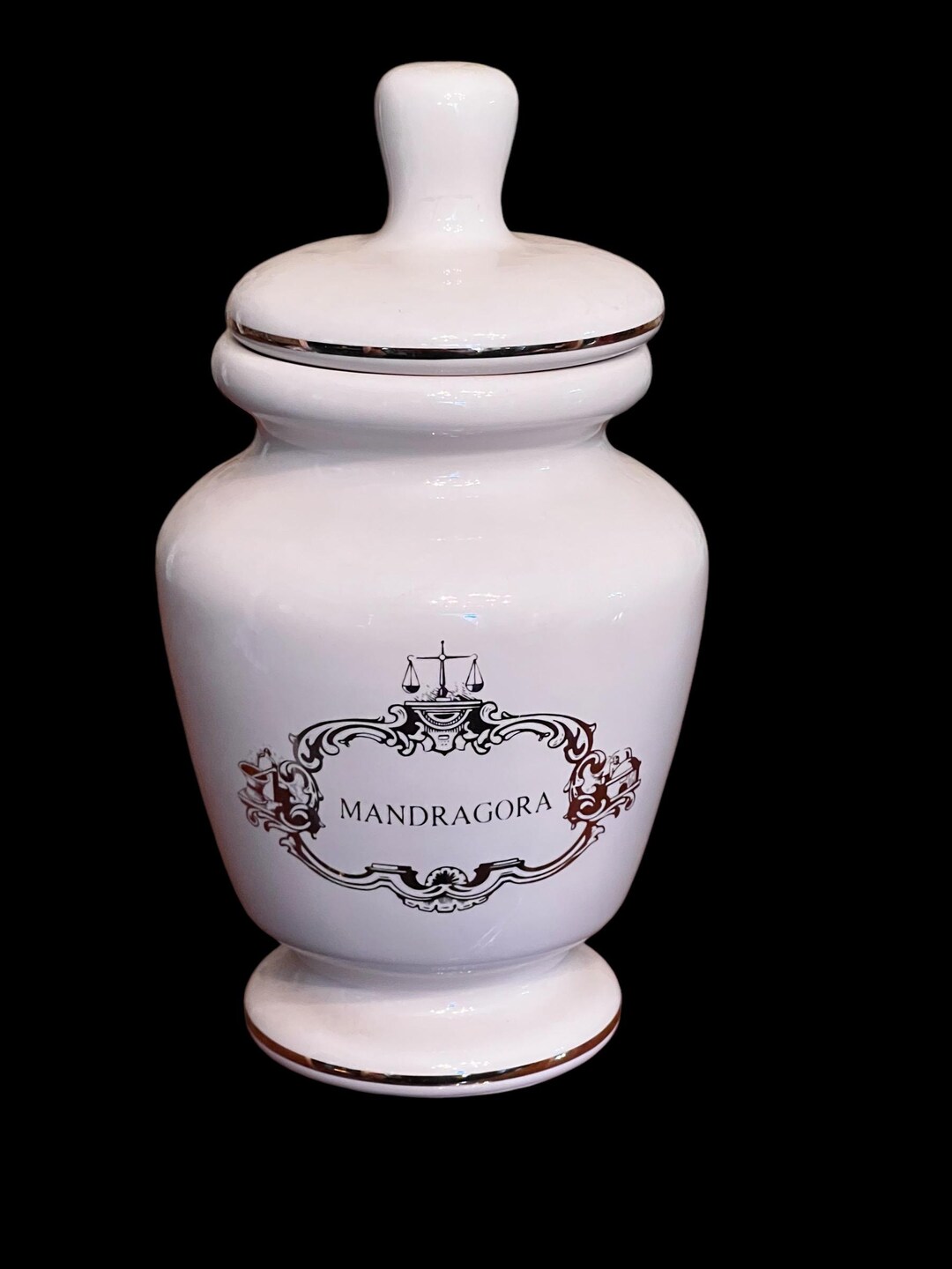 Vintage Numbered Mandragora Mandrake Psychedelic Root Apothecary Jar ...