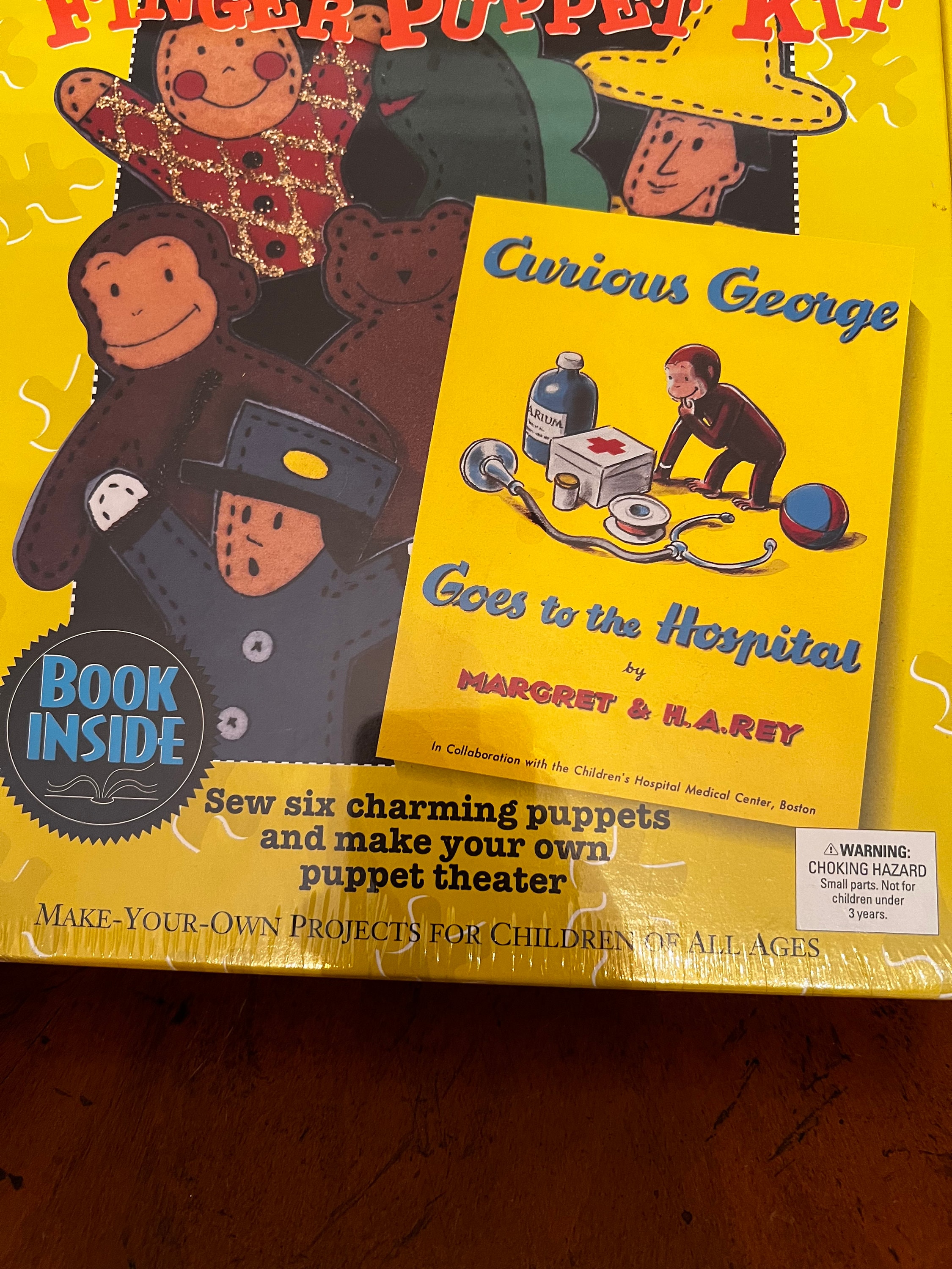 Vintage 1997 Curious George Finger Puppet Set New Factory Sealed - Etsy
